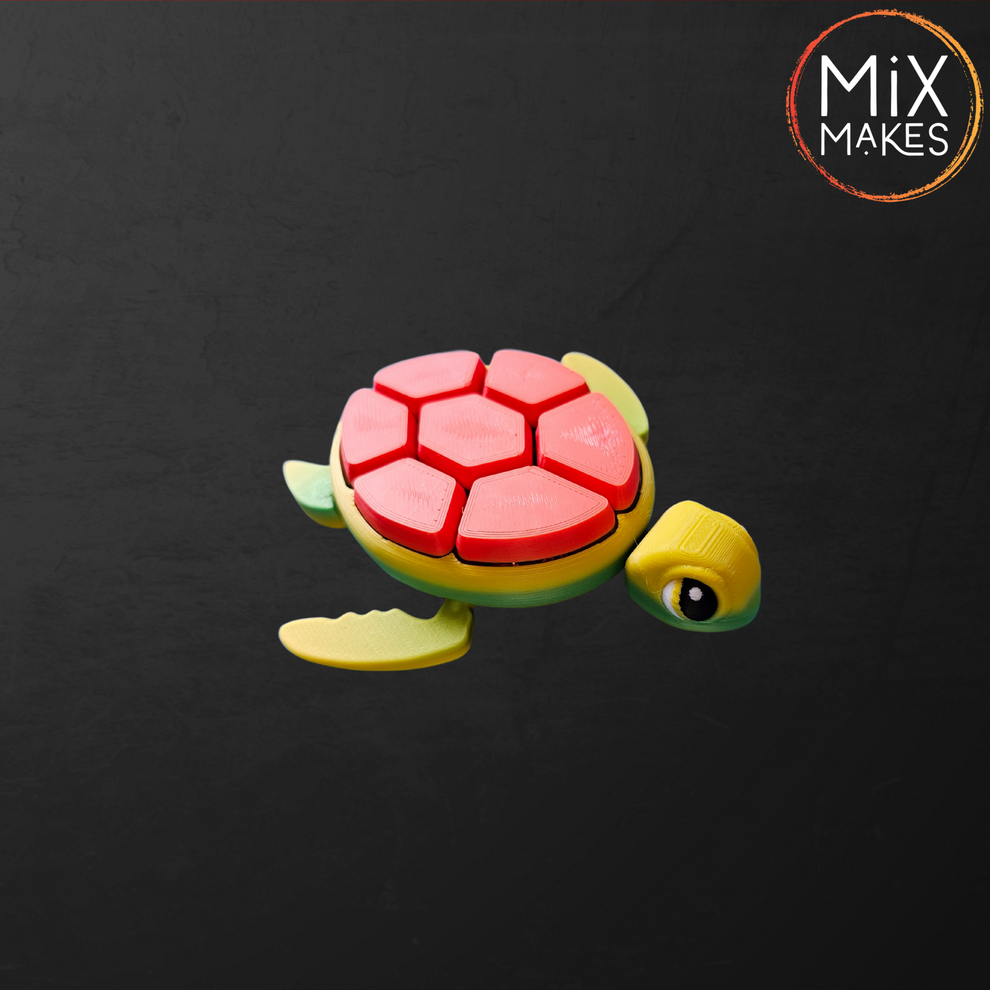 3d Printed Turtle Clicker – Mix Makes