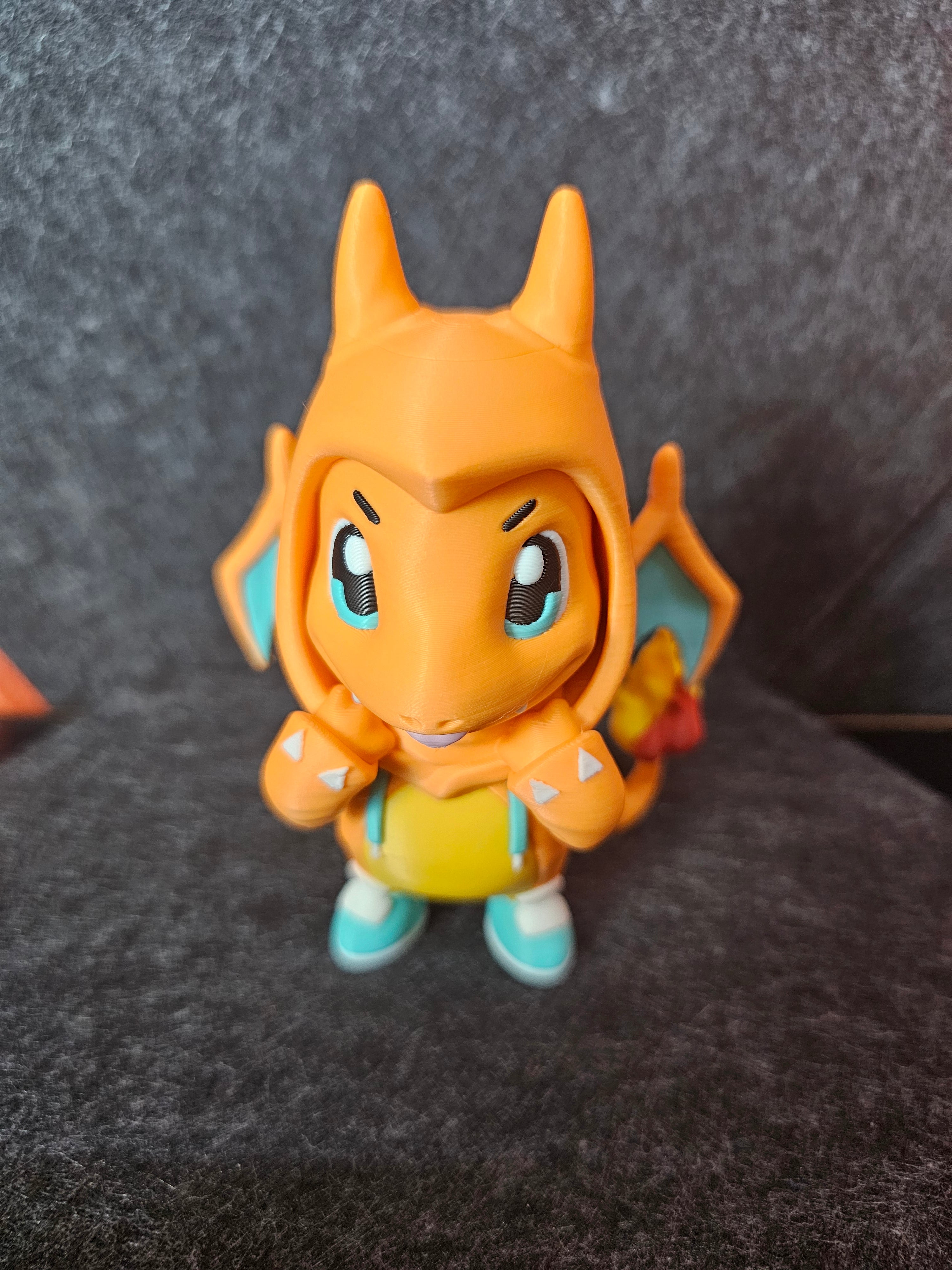 3D Printed Charmander in Charizard Onesie – Mix Makes